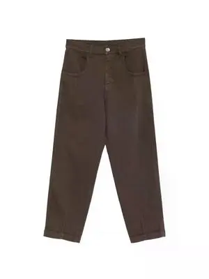 Eleventy Seam-detail Trousers - Brown
