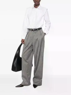 Dixie Padded-shoulder Cotton Shirt