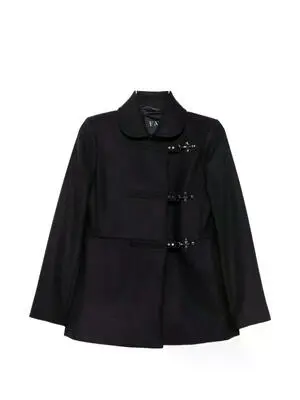 FAY Lobster-claw Fastening Coat - Blue