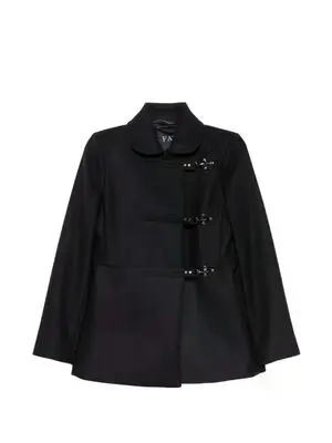 FAY Lobster-claw Fastening Coat - Blue