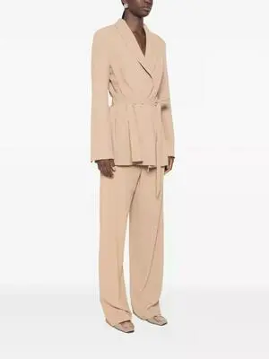 Imperial Belted Shawl-lapel Jacket