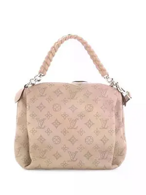 LOUIS VUITTON Babylone Handbag Mahina Leather Bb Hobo Bag - Neutrals