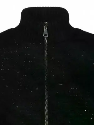 Fabiana Filippi Sequin-embellished Ribbed-knit Jacket
