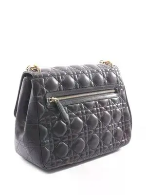Dior 2000-2026 Medium Lambskin Cannage Miss Flap Shoulder Bag