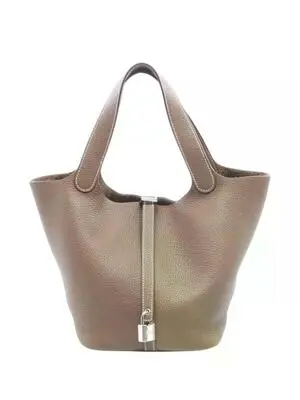 Hermès 2021 Clemence Picotin Lock 22 Handbag - Brown