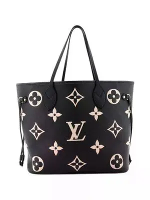 LOUIS VUITTON Neverfull Nm Bicolor Monogram Empreinte Giant Mm Tote Bag - Black