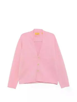 Guest In Residence V-neck Button-up Cardigan - Pink