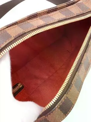 LOUIS VUITTON 2004 Damier Ebene Geronimos Crossbody Bag
