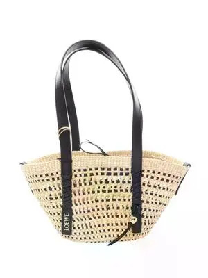 Loewe 2010-2026 Paulas Ibiza Small Raffia Braided Basket Bag Tote Bag - Neutrals