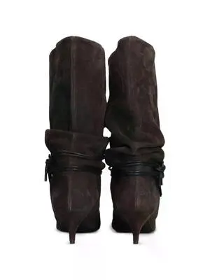 ALCHIMIA Slouchy Pointed-toe Boots - Brown
