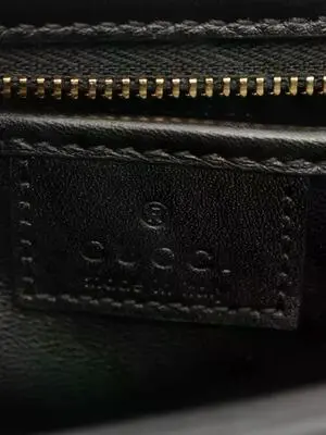 Gucci Small Calfskin Bamboo Top Handle Bag Satchel