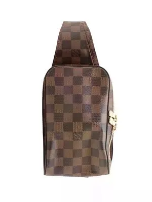 LOUIS VUITTON 2005 Damier Ebene Geronimos Crossbody Bag - Brown