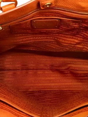 Prada Convertible Shopper Vitello Daino Large Tote Bag