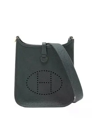 Hermès Clemence Evelyne Amazone Crossbody Bag - Green