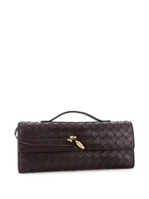 Bottega Veneta Andiamo Top Handle Intrecciato Nappa Long Clutch Bag