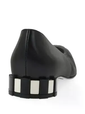 AMI Paris Pointed-toe Pleated Shoes