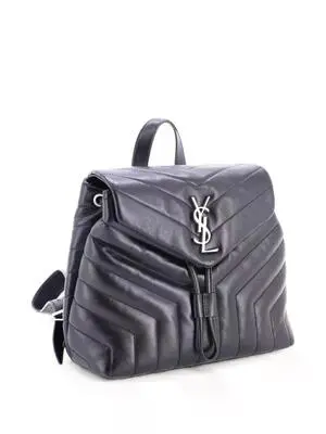 Saint Laurent Loulou Matelasse Chevron Leather Small Backpack