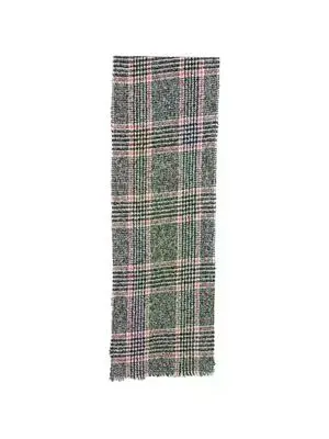 Destin Prince Of Wales Check Scarf - Black