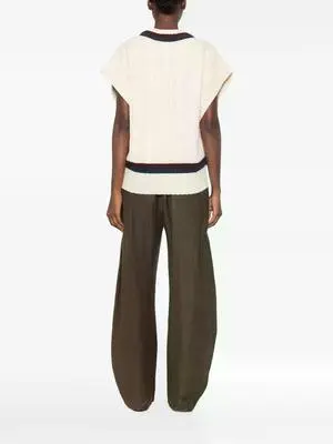 Zimmermann Cable-knit Embroidered Vest