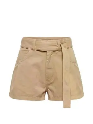 DIESEL® Belted Logo-plaque Shorts - Neutrals