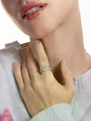 Kwiat Starry Night Crossover Diamond Ring - Silver