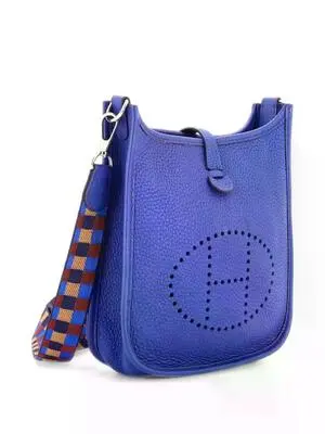 Hermès Evelyne Bag Gen Iii Clemence Tpm Crossbody Bag - Blue