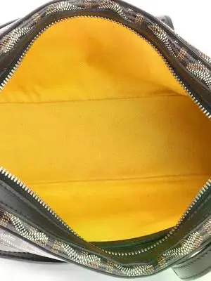 Goyard Cap Vert Coated Canvas Cross Body Bag - Black