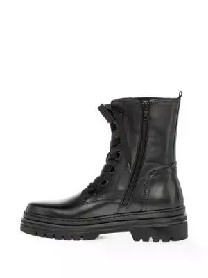 Gabor Lace-up Combat Boots - Black