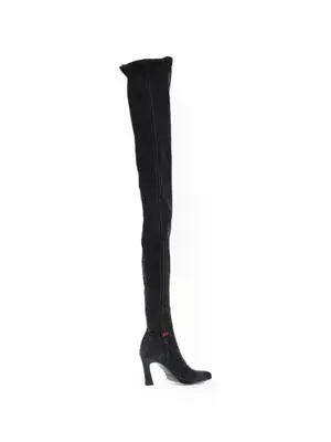 DIESEL® Denim Pointed-toe Boots - Black