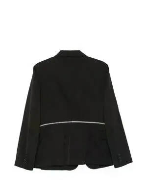 Comme Des Garçons Zip-detail Single-breasted Blazer