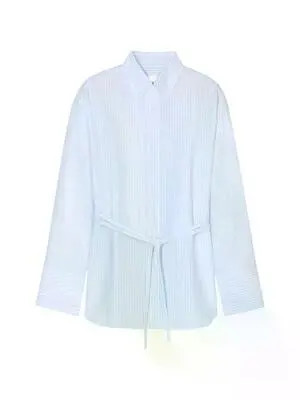 Closed Striped Belted Shirt - Blue