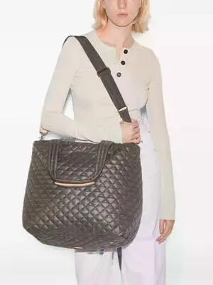 Mz Wallace Large Metro Deluxe Tote Bag - Grey