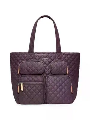 Mz Wallace Large Metro Travel Quilted Tote Bag - Purple