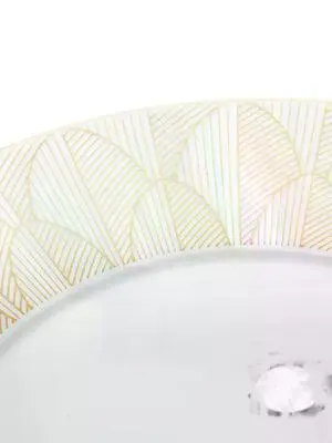 Christofle Malmaison Impériale Geometric-pattern Dinner Plate