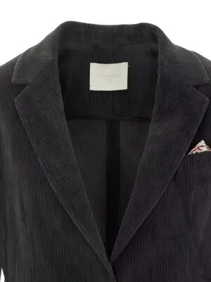 CIRCOLO 1901 Corduroy-effect Notched-lapels Blazer