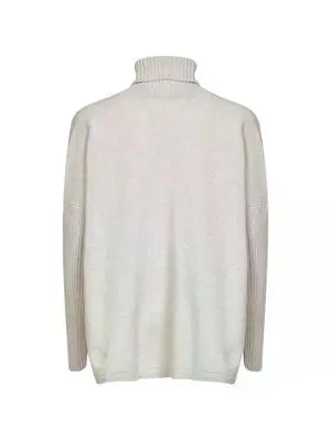 BLANCA VITA Ribbed Turtleneck Sweater