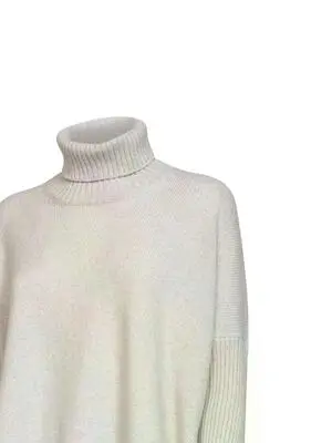 BLANCA VITA Ribbed Turtleneck Sweater