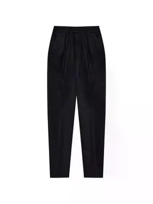 Eleventy Elasticated-waistband Pleated Trousers - Blue