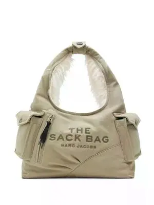 Marc Jacobs Sack Bag In Cargo Fur Canvas - Green