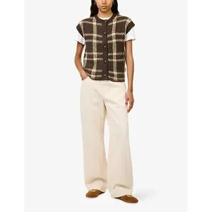 4TH & RECKLESS Ashley Checked Knitted Vest