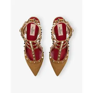 Valentino Garavani Rockstud 65 Suede Courts