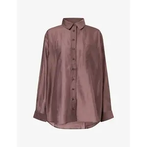 REFORMATION Eli Oversized Woven Shirt