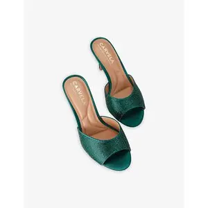 Carvela Silvia Bead-embellished Heeled Mules