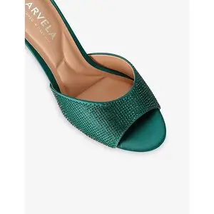 Carvela Silvia Bead-embellished Heeled Mules