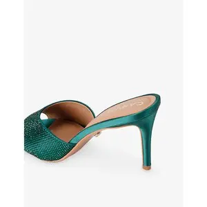 Carvela Silvia Bead-embellished Heeled Mules