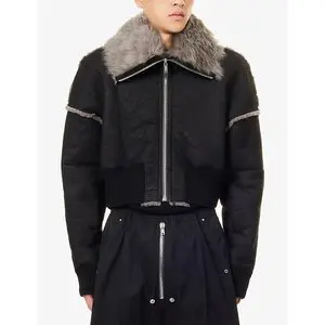 Rick Owens Flight Bomber Leather Jacket