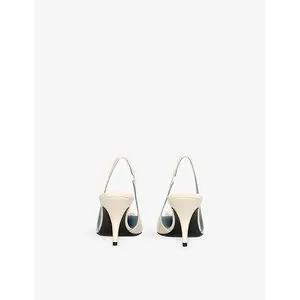 Valentino Garavani Couer Royal 100 Leather Slingback Courts
