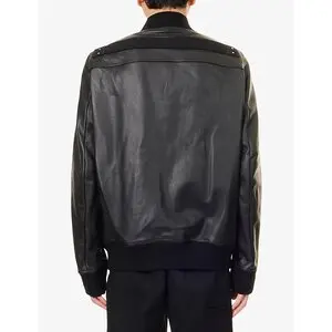 Rick Owens Zip-pocket Leather Bomber Jacket