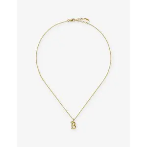 MISSOMA Initial B Curly Molten 18ct Yellow Vermeil Mini Necklace - Gold