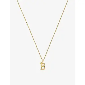 MISSOMA Initial B Curly Molten Vermeil Necklace